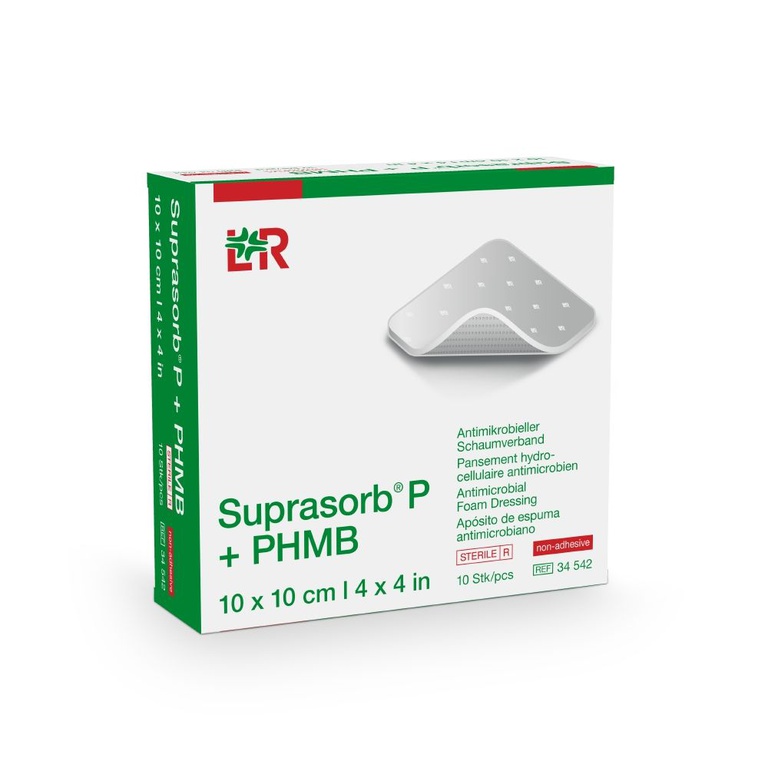 Schaumverband Suprasorb P+PHMB non adhäsiv