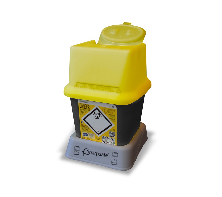 Standfuss für Entsorgungsboxen SHARPSAFE mit Saugnäpfen für 0.8L / 1L ...